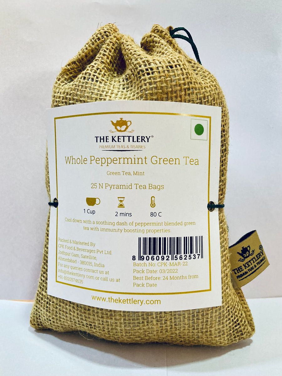 Whole Peppermint Tea Bags (Pack of 25)